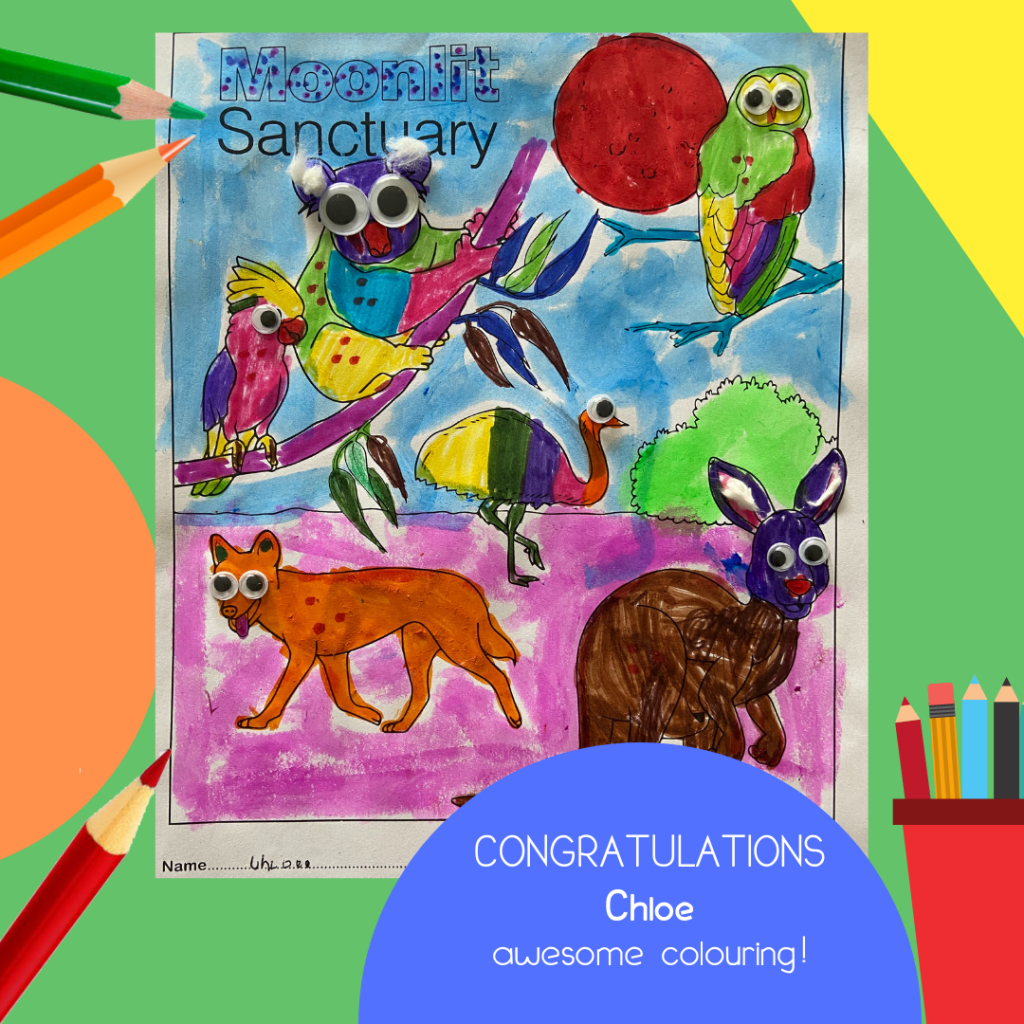 Colouring Competition - Moonlit Sanctuary - Ended - Peninsula Kids