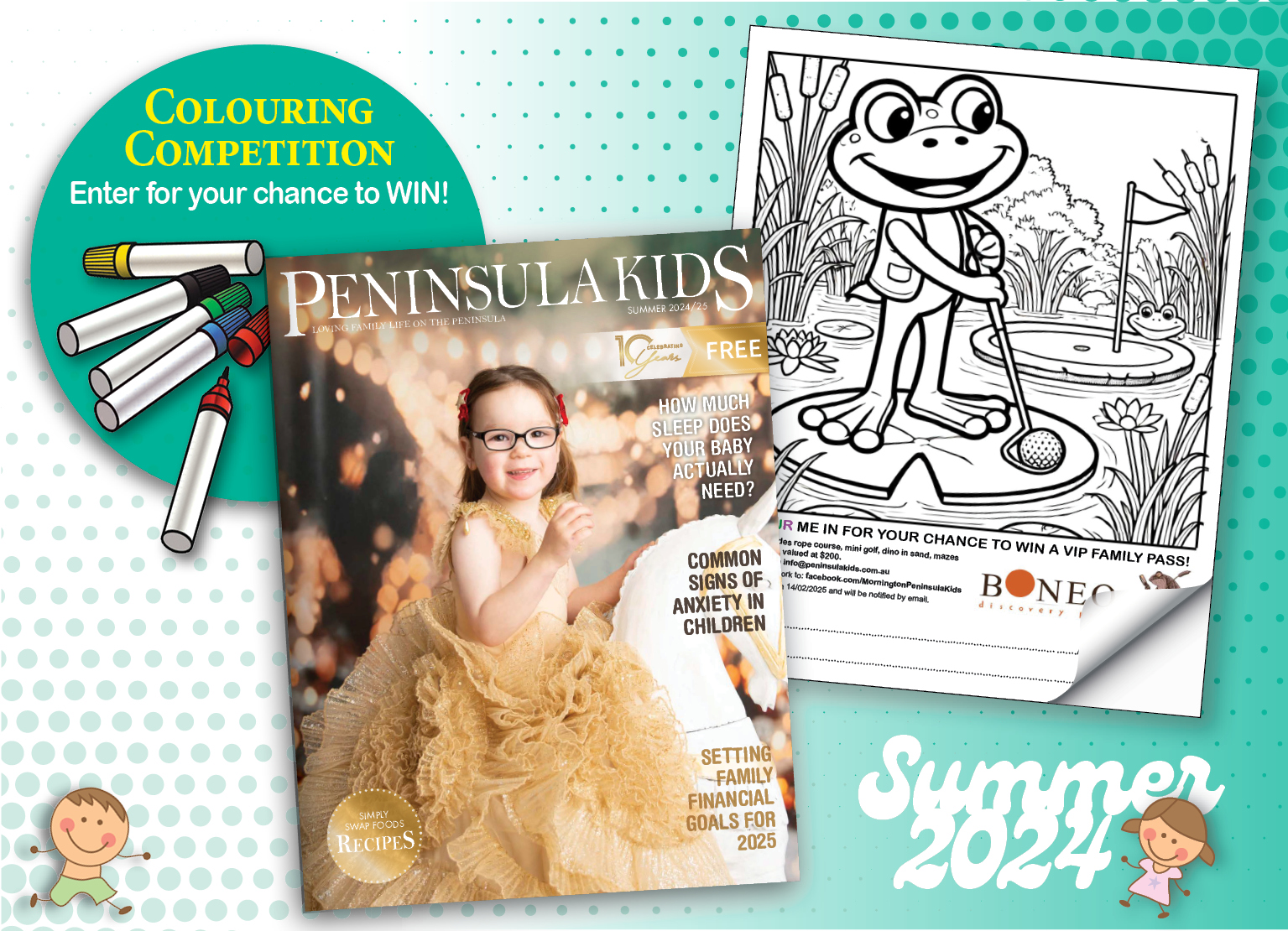 SUMMER 2024/25 Colouring Competition - Peninsula Kids
